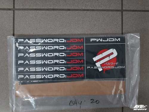 Password Jdm Decal